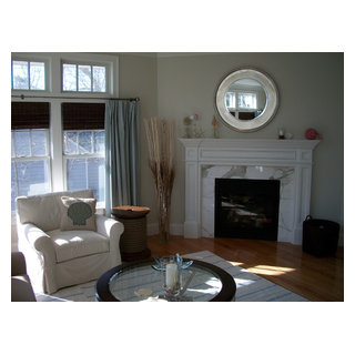 Poppy Beach, Cape Cod - Traditional - Living Room - Boston - by Kristy ...
