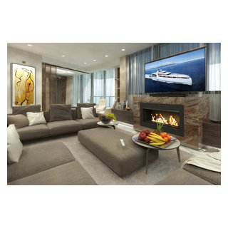 Porsche Design Tower Miami - Contemporary - Living Room - Miami - by K ...
