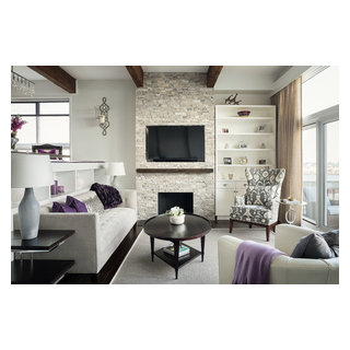 Prince Building - Modern - Wohnbereich - Boston - von JS Interiors LLC ...