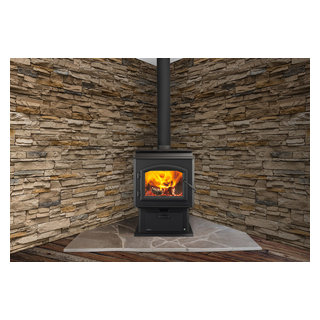 Quadra-Fire Adventure Series Wood Stoves - Industrial - Living Room ...