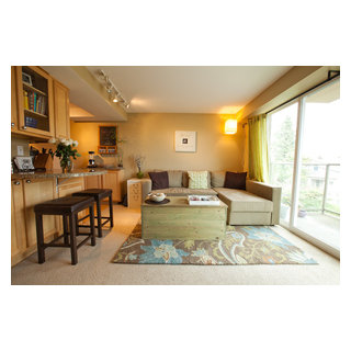 Queen Anne Condo - Traditional - Living Room - Seattle - by Kimberlee Marie Interiors | Houzz