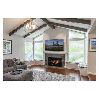 Raleigh Hills Ranch I Whole House Remodel - Transitional - Living Room ...