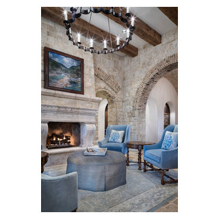 Ranch House - Mediterranean - Living Room - Austin - by JAUREGUI ...