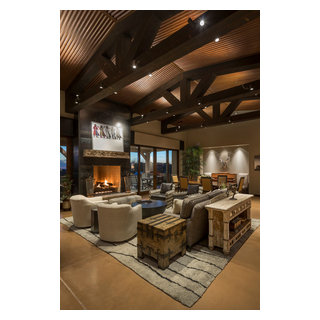 Ranch Territorial Home - Southwestern - Living Room - Phoenix - by ...