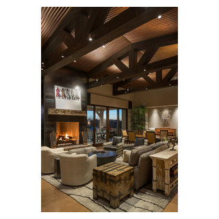Ranch Territorial Home - Southwestern - Living Room - Phoenix - by ...