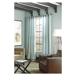 Ready-made Drapery Panels - Traditional - Living Room - Orange County ...