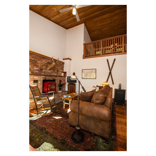 Renovation of 50's Ranch-Style Home - Rustic - Living Room - Boston ...