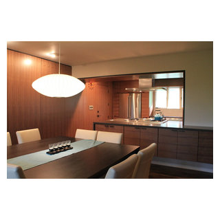 Rift Cut Walnut - Modern - Living Room - Other - by Beahm & Son, Ltd ...