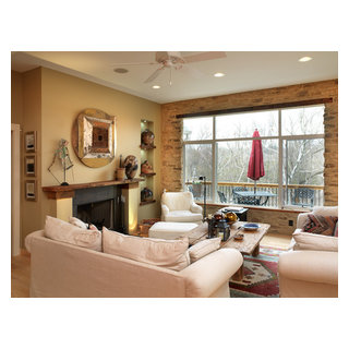 River House - Rustic - Living Room - Columbus - by Melaragno Design ...