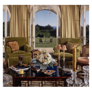 Rob Lowe Estate - Cover AD - Montecito - Traditional - Living Room ...
