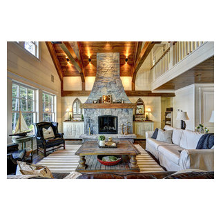 Robert''s Bay - Rustic - Living Room - Toronto - by Clarke Muskoka ...