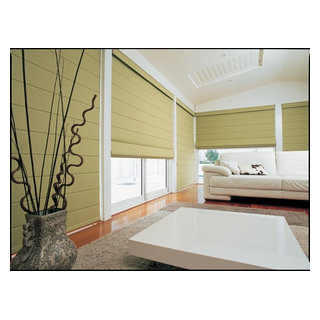 Roman Shades - Transitional - Living Room - Toronto - by User | Houzz