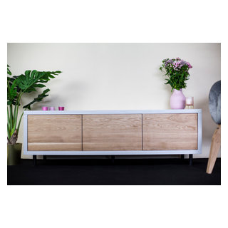 RTV cabinet - Oak - Industrial - Living Room - West Midlands - by ...
