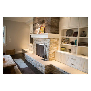 Rustic Elegance In Raleigh Hills - Rustic - Living Room - Portland - by ...