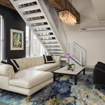 75 Rustic Loft-Style Living Room Ideas You'll Love - October, 2025 | Houzz