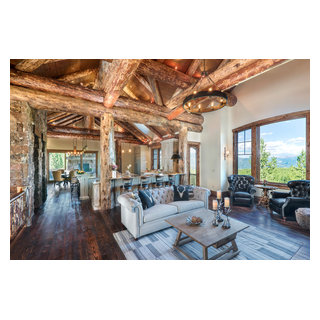 Rustic Golf Getaway - Rustic - Living Room - Other - by BLUE RIBBON ...