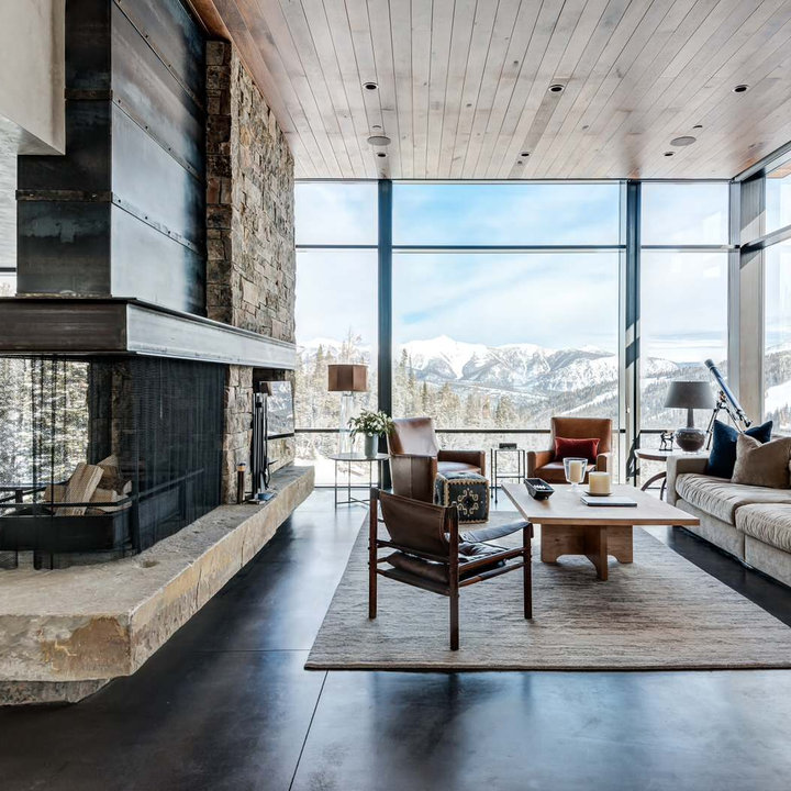 75 Rustic White Living Room Ideas You'll Love - July, 2025 | Houzz