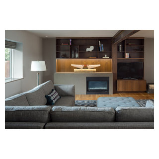 Rustic Modern Barn Guest House - Farmhouse - Living Room - Denver - by ...
