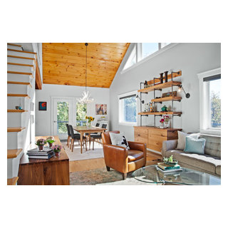 Rustic Modern in Vermont - Rustic - Living Room - Burlington - by teri ...