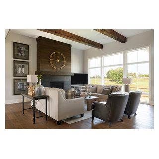 Rustic Rambler - Farmhouse - Living Room - Minneapolis - by Custom One ...