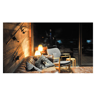 Rustic timber wall cladding - Rustic - Living Room - Melbourne - by ...