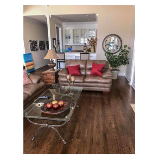 Sand & Finish Color Stain- Antique Brown - Modern - Living Room - San ...