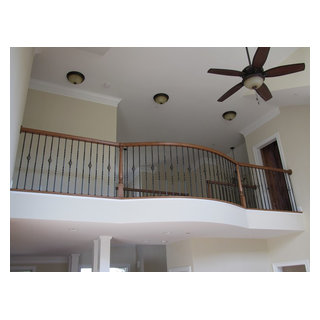 Second Floor Balcony Overlooking Living Room - Traditional - Living ...