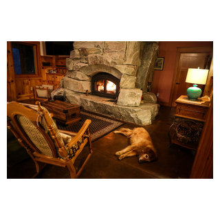 Shallow Creek Residence - Rustic - Living Room - New York - by Kata ...