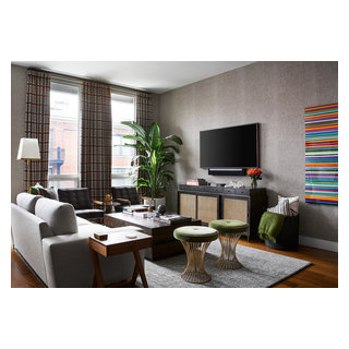 Sharp & Sophisticated West Loop Condo - Transitional - Living Room ...