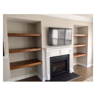 Sharpe Floating Shelves - Moderne - Salon - Charlotte - par Hillcrest ...