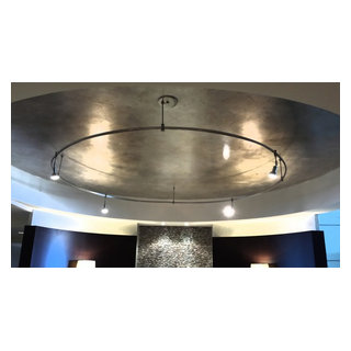 Silver Leaf Ceiling - Industrial - Living Room - Miami - by Renaissance ...