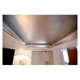 Silver leaf Ceilings & Marblestone walls. - Living Room - New York - by ...