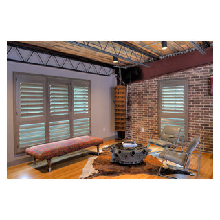 Silver Street Shutters Installation - Industrial - Living Room - San ...