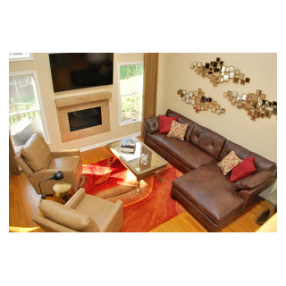 Sizzlin' Red HOT design! - Contemporary - Living Room - New York - by ...