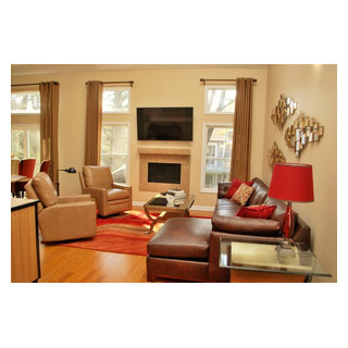 Sizzlin' Red HOT design! - Contemporary - Living Room - New York - by ...