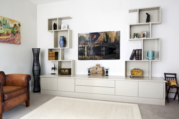25 Ways to Work Open Shelves in Your Living Room | Houzz UK