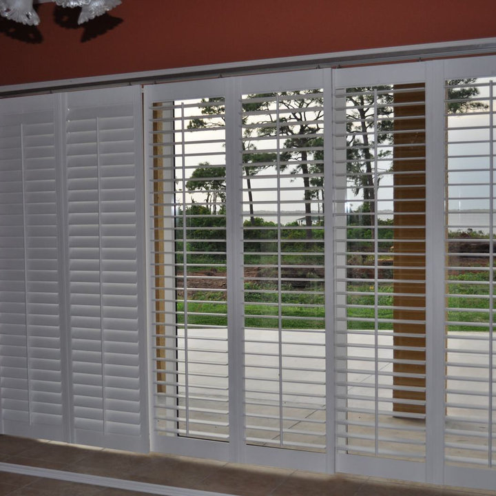 Bypass Shutter On Sliding Track - Photos & Ideas | Houzz