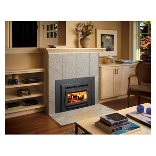 Small Flush Wood Hybrid-Fyre™ Wood Insert - Contemporary - Living Room - Seattle - by Fireplace ...
