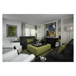 Small Transitional Ranch - Transitional - Living Room - Chicago - by ...