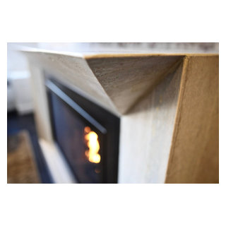 SoHo Loft NYC- Gel Fireplace - Industrial - Living Room - New York - by ...