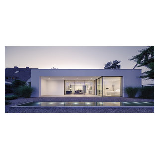 Solarlux cero - minimalistic glass sliding doors - Moderno - Salón ...