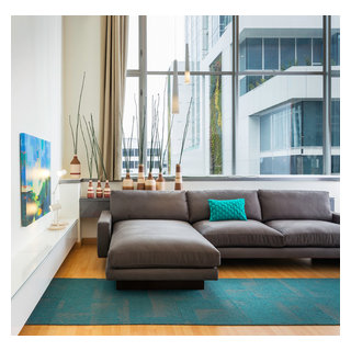 SoMa Bricks + Gloss - Industrial - Living Room - Los Angeles - by Susan ...