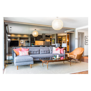 South Temple Condo - Contemporary - Living Room - Salt Lake City - by ...