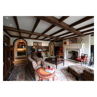 Southern English Manor House in Dallas, Texas - Living Room - Dallas ...