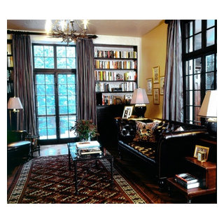 Spanish Colonial Library, Westchester County, NY - Traditional - Living ...