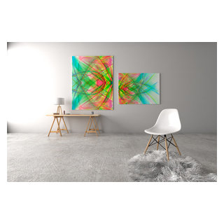 Splash of Color with Abstract Art - Contemporary - Living Room ...