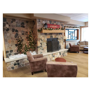 Split Fieldstone Real Thin Stone Veneer Interior Fireplace ...