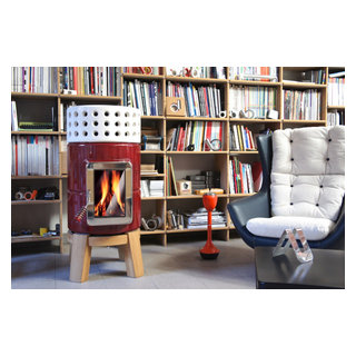 Stack Scandi Wood Stove - Scandinavian - Living Room - Portland Maine ...