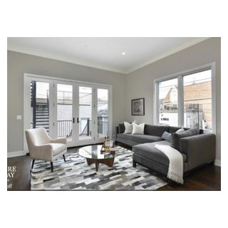 Staged Modern Family Room - Modern - Living Room - Chicago - by ...