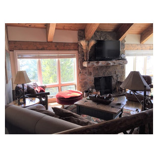 Steamboat Springs top of Ski Trail Lane - Rustic - Living Room - San ...